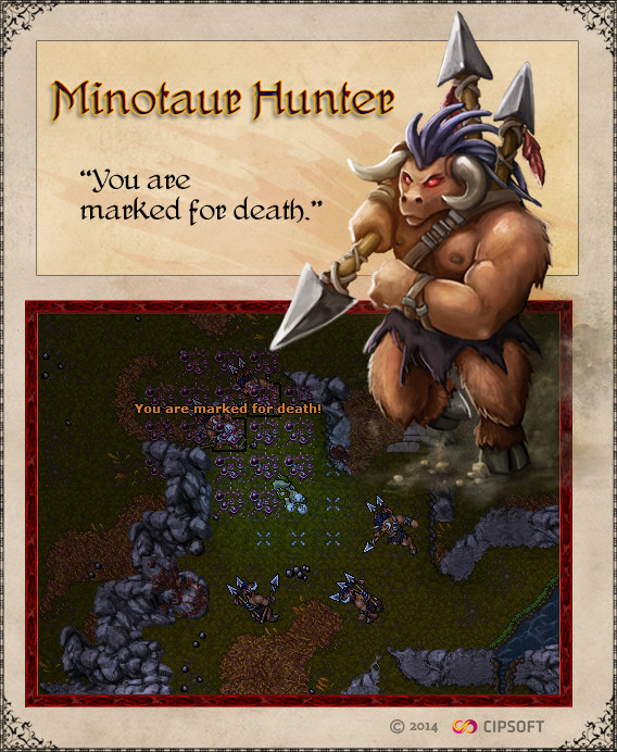 Arquivo:Artwork Minotaur Hunter.jpg - Tibia Wiki - A Enciclopédia do Tibia