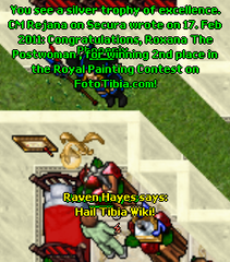 Silver Trophy of Excellence - Tibia Wiki - A Enciclopédia do Tibia