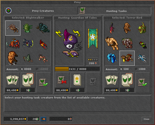 Hunting Tasks - Tibia Wiki - A Enciclopédia do Tibia